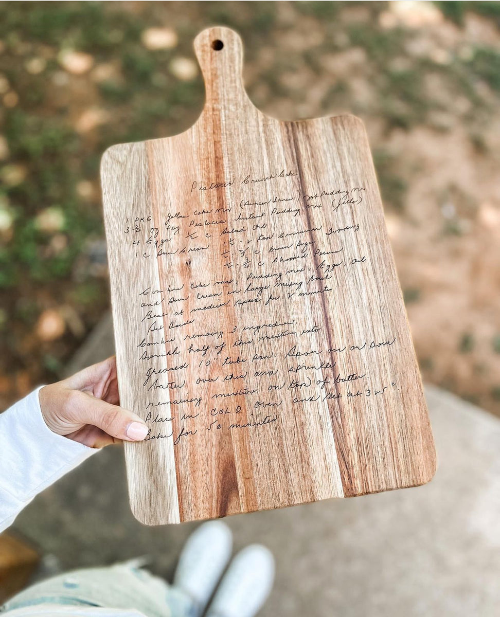 Custom Engraved Recipe Board – Tate Design Co.